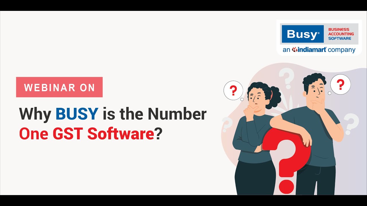 Why BUSY is the No.1 GST Software? (English)| BUSY - YouTube