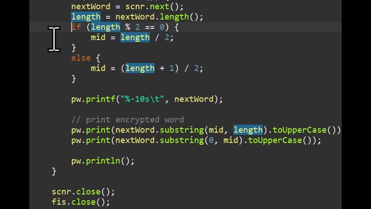 Encryption | Java Code - YouTube