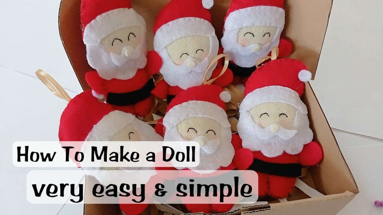 DIY Cara Membuat Boneka Santa Claus Dari Kain Flanel * How To Make a ...