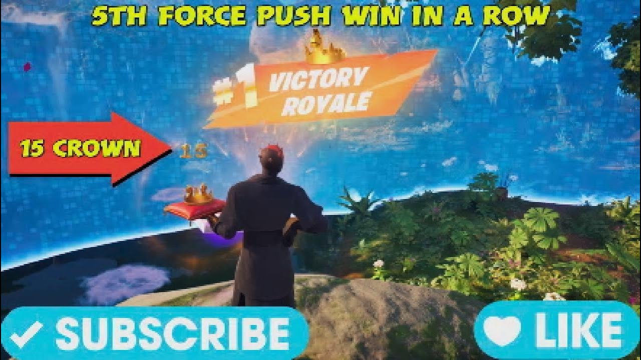 5th Force Push Victory Royale in a Row - Fortnite - YouTube