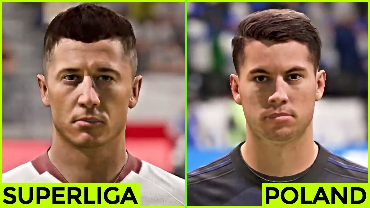 Superliga and Poland Players Wth Real Faces Fifa 20 - YouTube