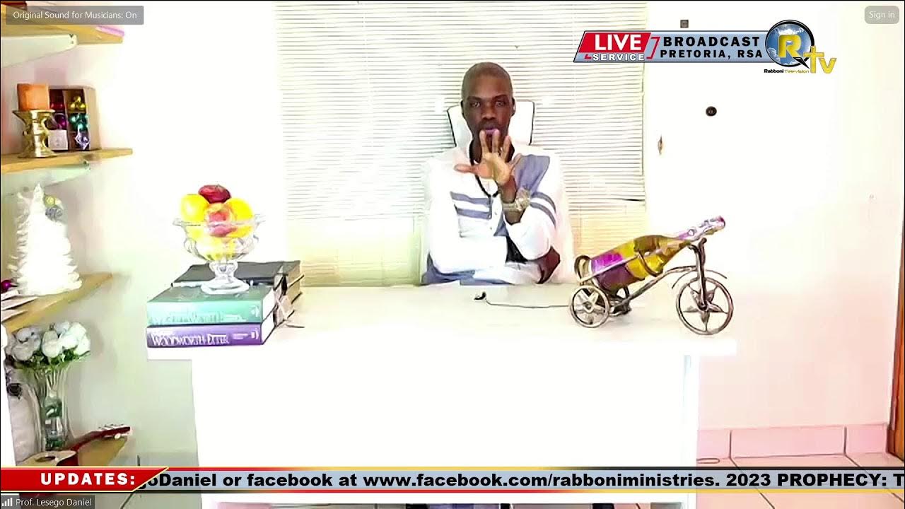 10 SEPTEMBER 2023 SUNDAY LIVE BROADCAST SERVICE WITH PROF. LESEGO DANIEL AND SONS PART 2 - YouTube