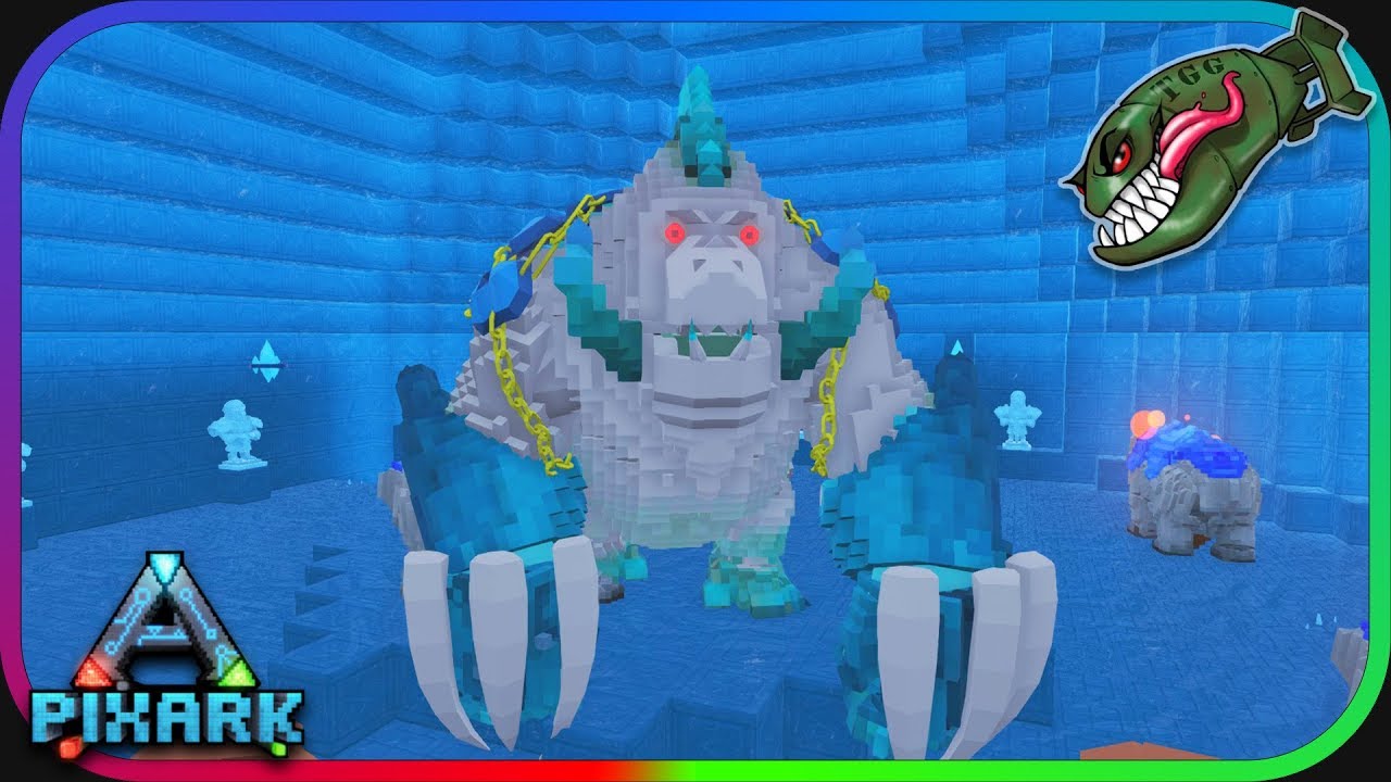 PixArk | Sky Ice Temple, Behemoth Boss Fight #31 (Pixark Skyward) - YouTube