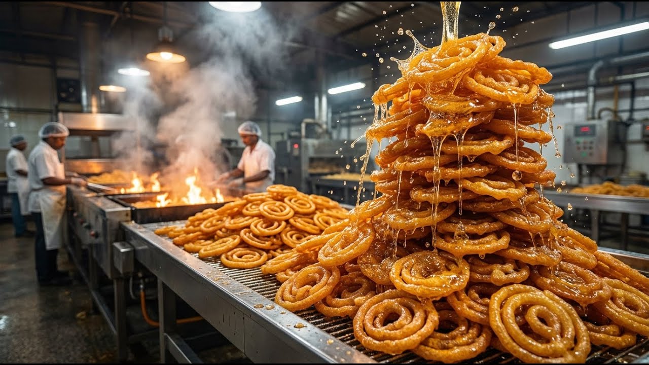 Inside Jalebi Factory How Millions of Crispy Hot Jalebis Are Made Daily ...