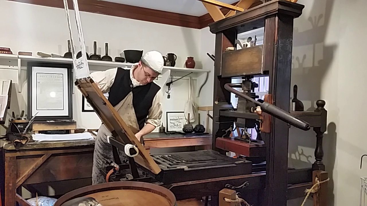 18th Century English Common Press - YouTube