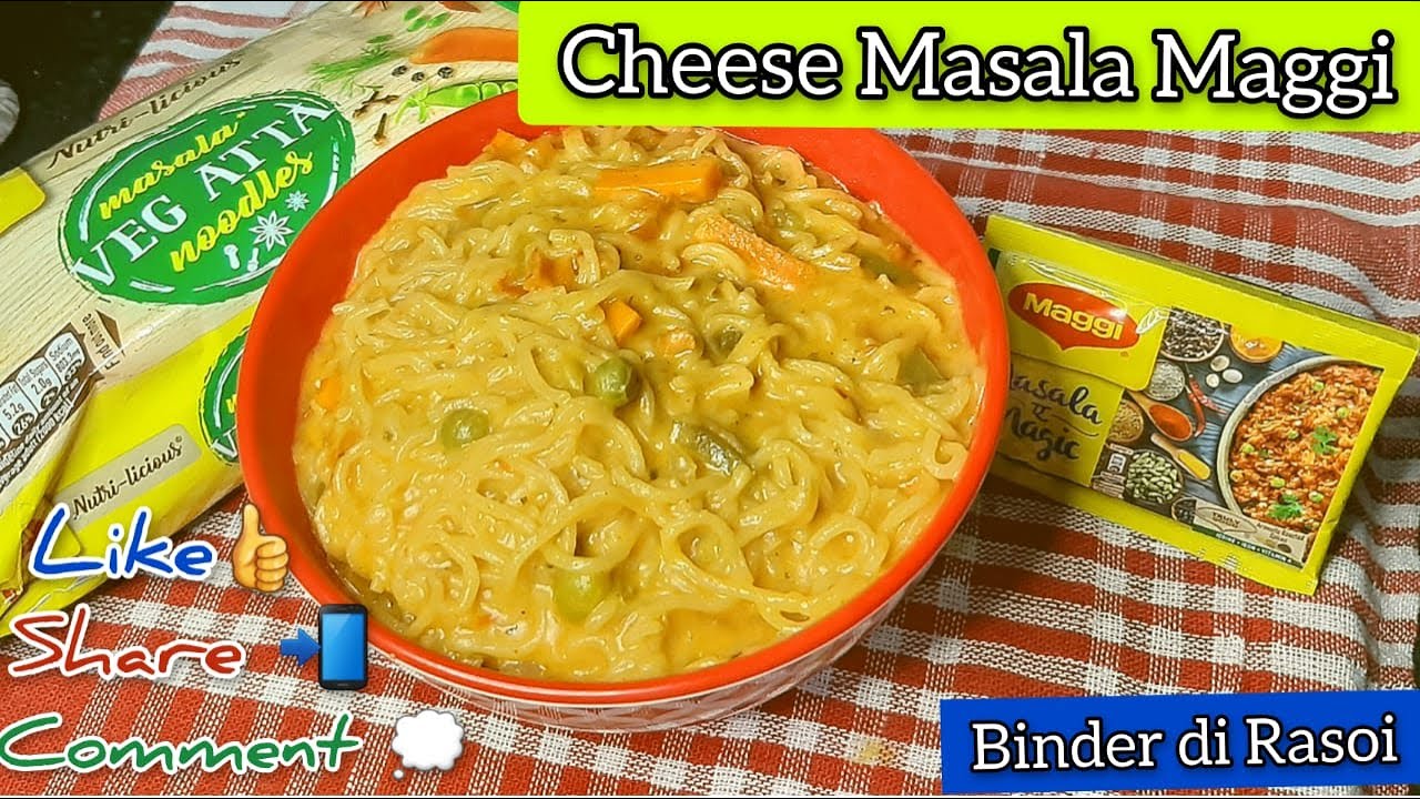 Street Style Cheese Masala Maggi | Vegetable Maggi | Atta Maggi ...