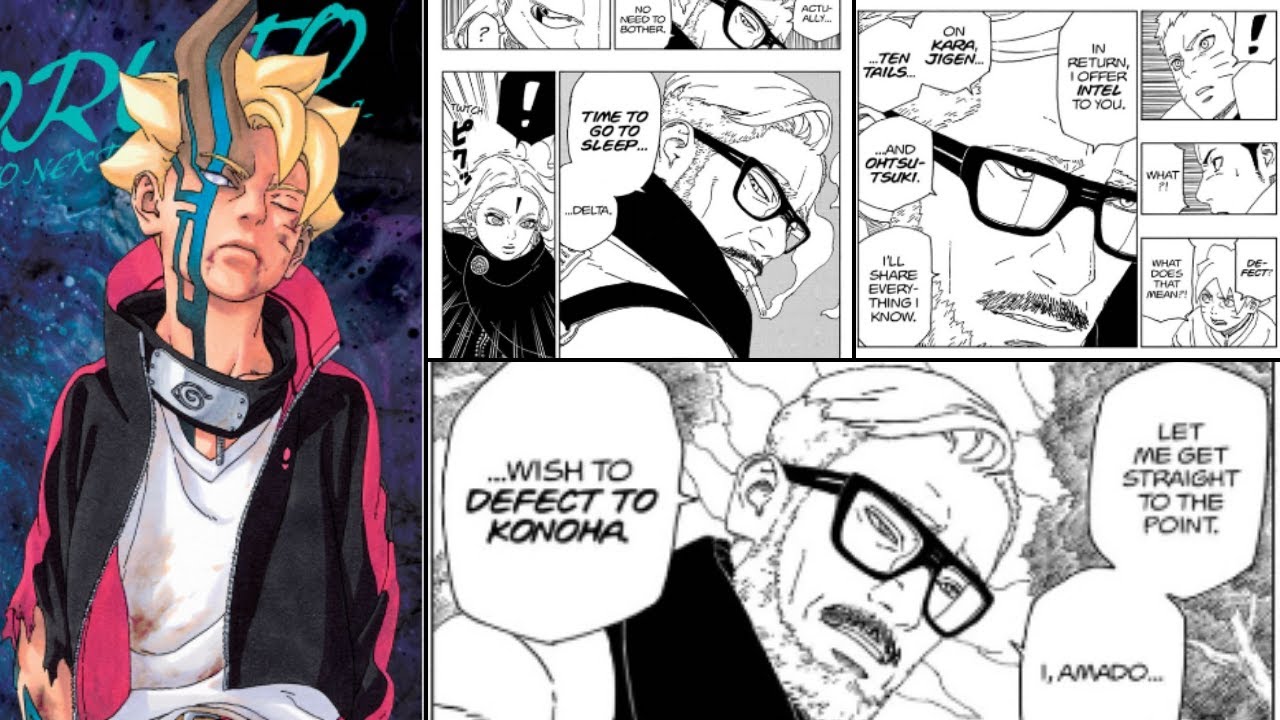 Amado Betrays Jigen & Joins Konoha ~ Boruto Chapter 44 Review - YouTube