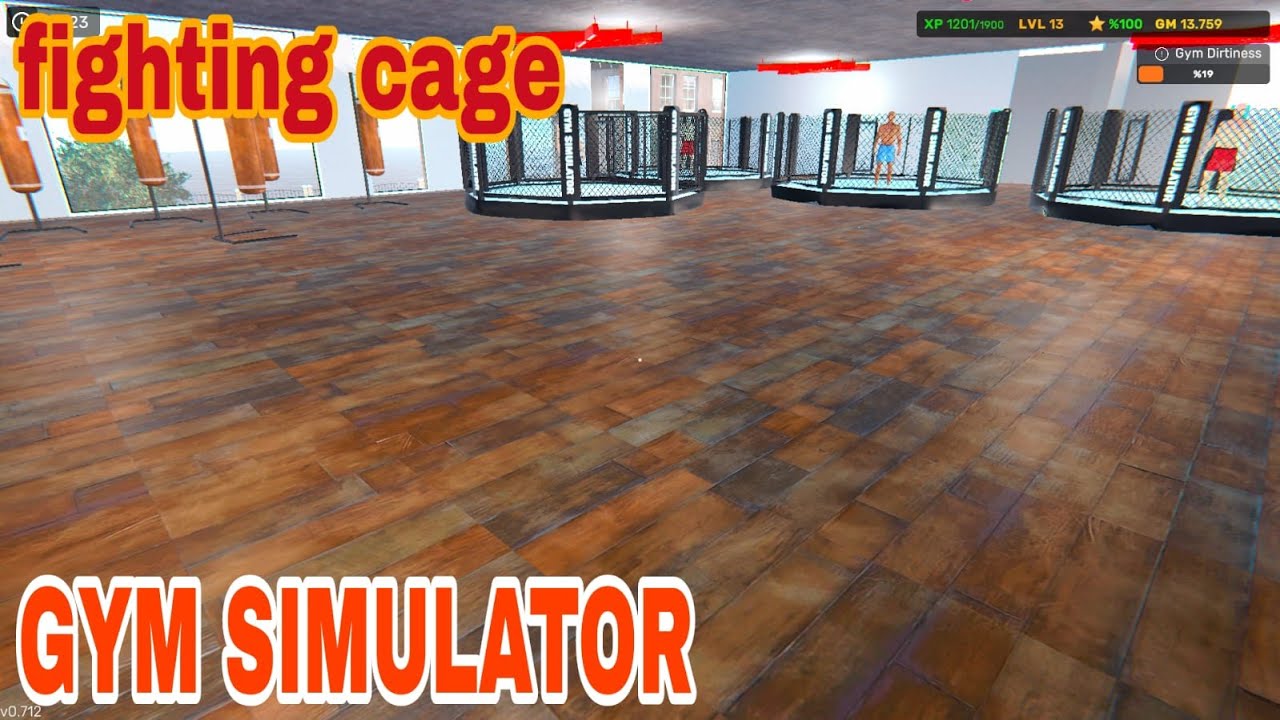 FINALLY- FULLY UPGRADE MY GYM -BOXING CAGE !! GYM SIMULATOR -24 - YouTube