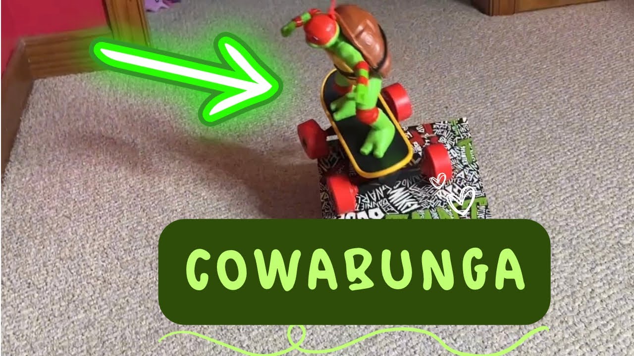 Teenage Mutant Ninja Turtles Raphael Skate RC toy review - YouTube