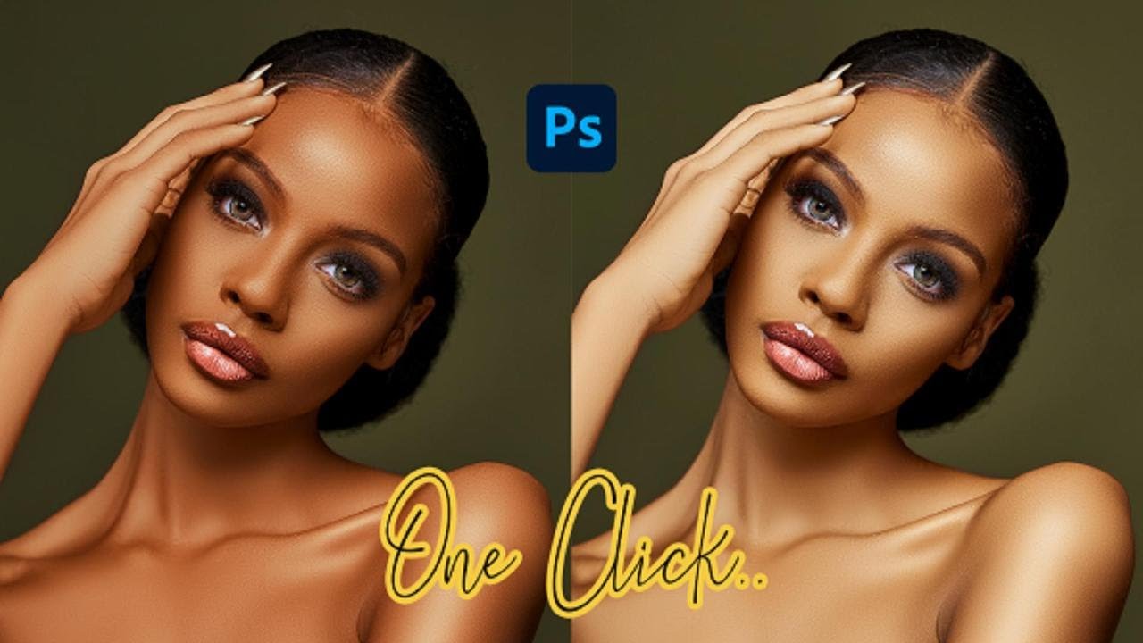HOW YOU CAN BRIGHTEN YOUR MODEL SKIN WITH JUST ONE CLICK || PHOTOSHOP ...
