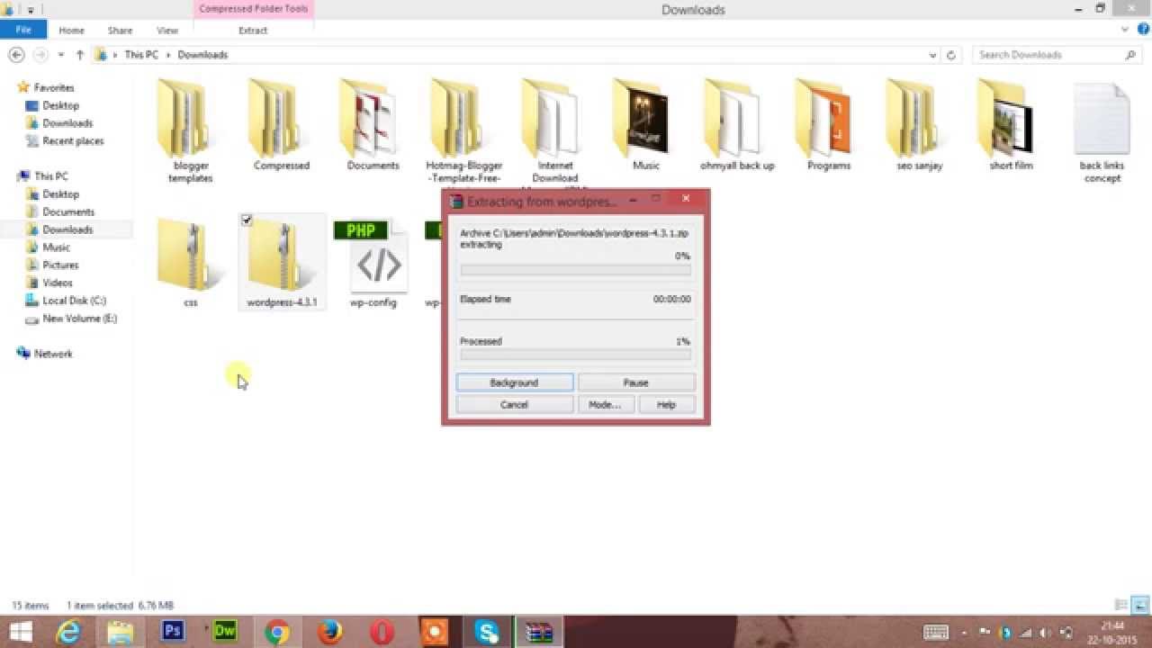 Easy Way To Install Wordpress In Localhost Using Wamp Server Youtube