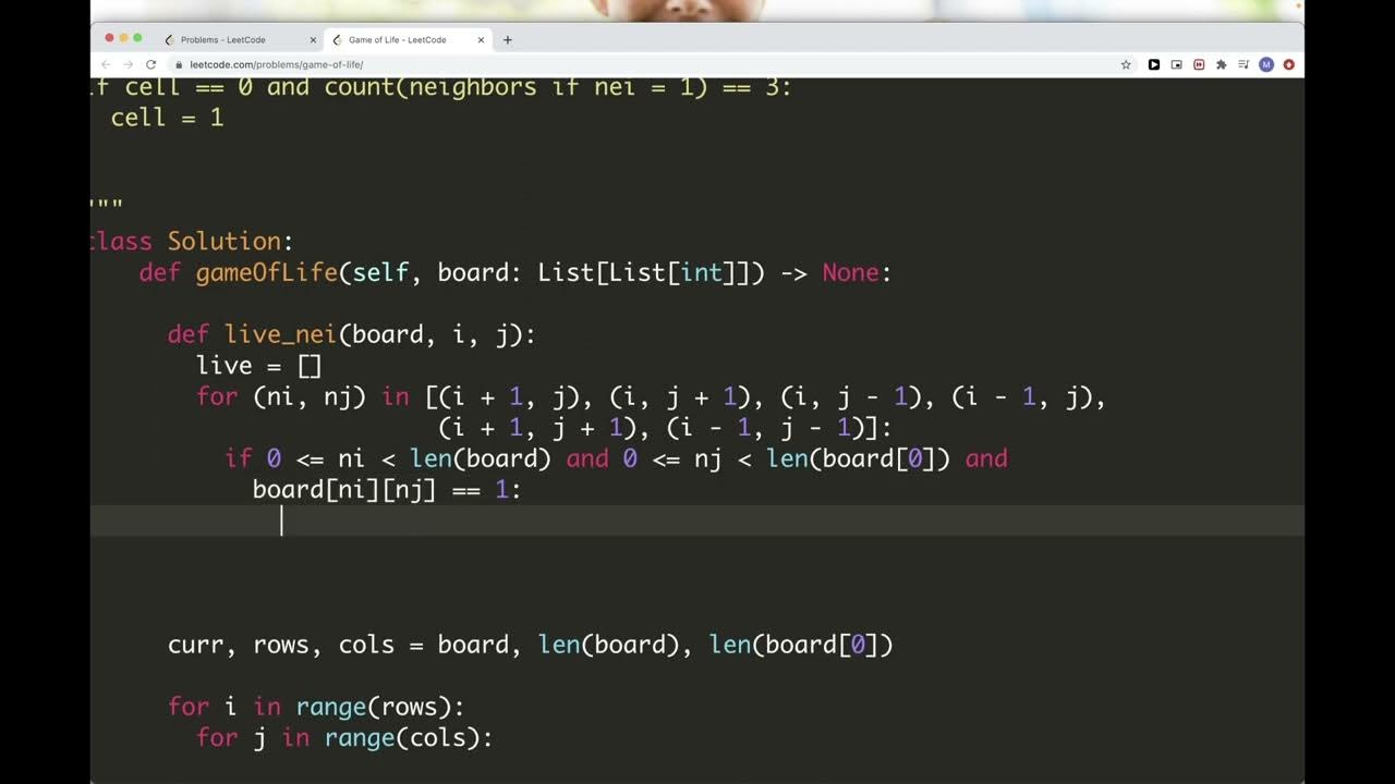Leetcode 289: Game of Life - YouTube
