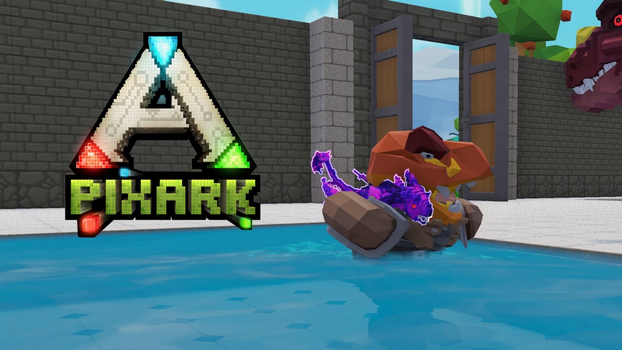 PixArk Play 46 Mini Wyvern, utility Dinos Mod - YouTube