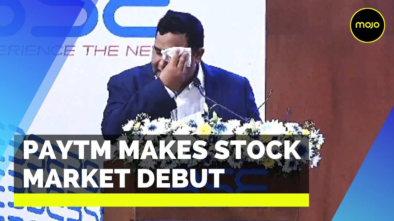 Paytm Share Lists on BSE | Founder Gets Emotional, Delivers A Teary ...
