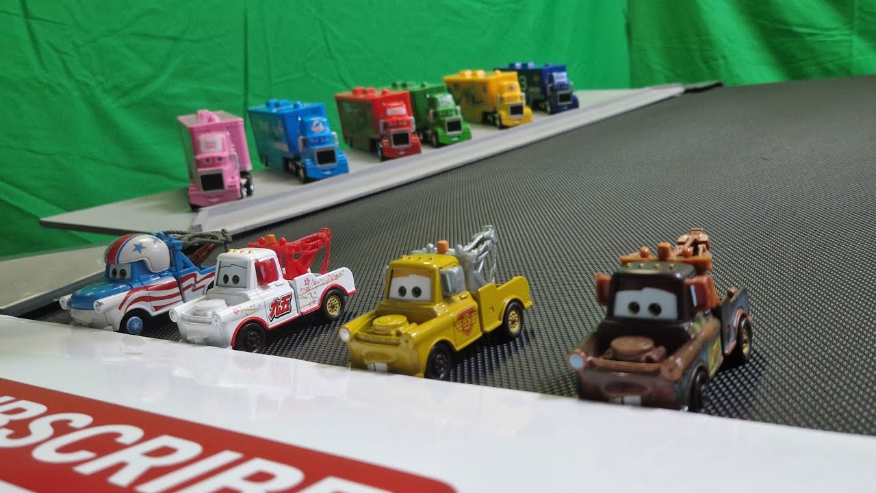 Tow Mater Battle Royale Treadmill Race | Disney Pixar Treadmill Racing ...