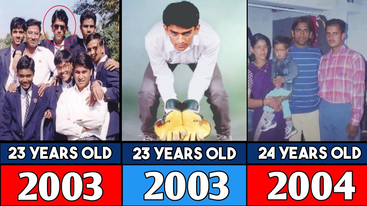 Picture of Ms Dhoni from childhood till today - YouTube