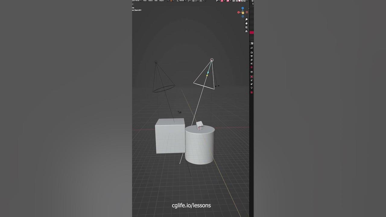 Gobo Lighting in 1 min #blender #tutorial #lighting - YouTube
