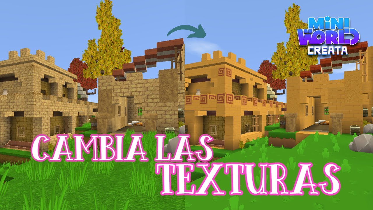 PACK DE TEXTURA CARTOON - MINI TUTORIAL | MINI WORLD: CREATA - YouTube