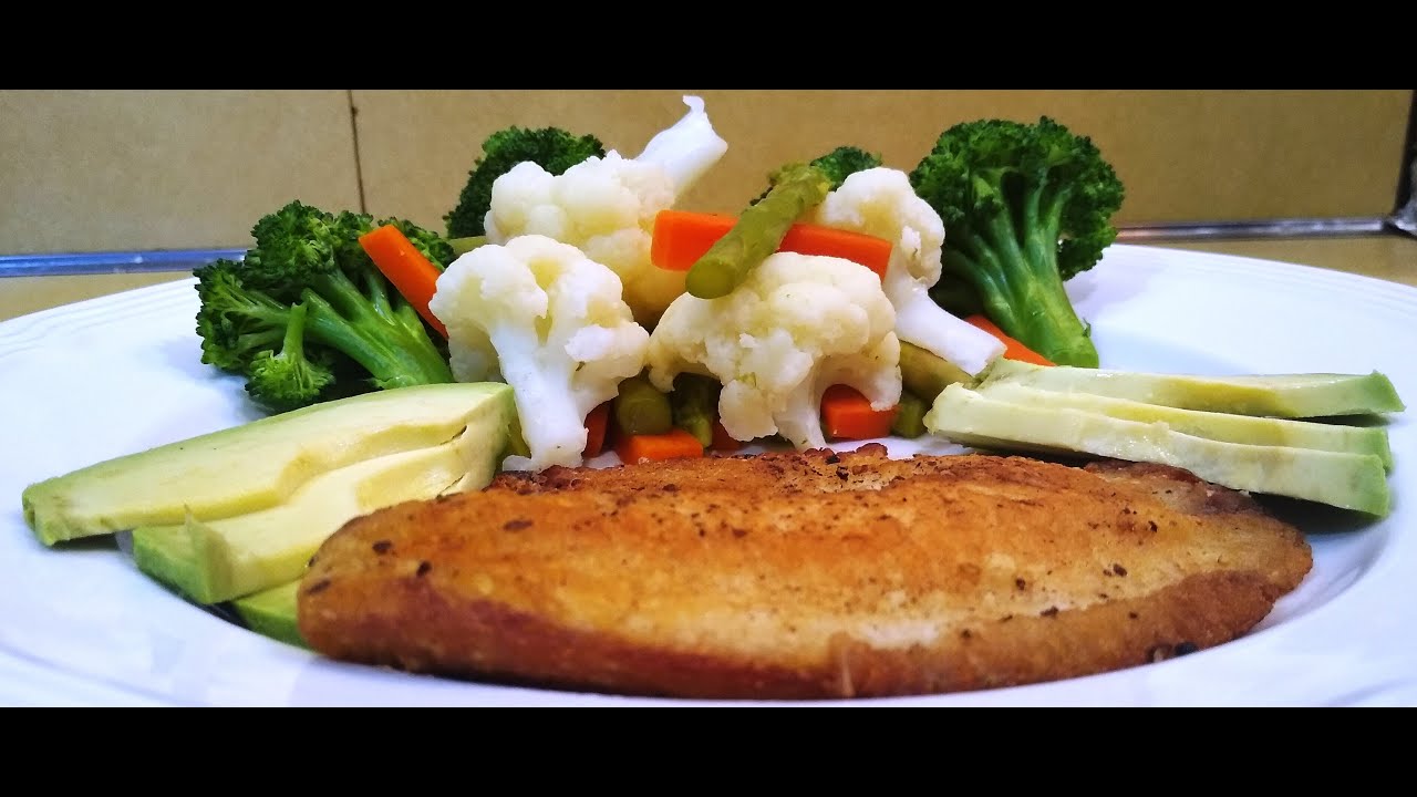 filete de pescado con vegetales - YouTube