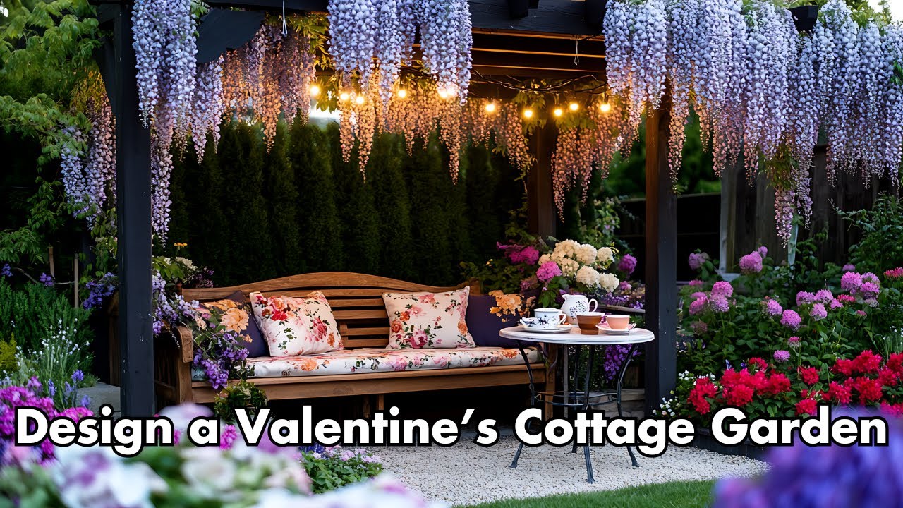 How to Create a Romantic Cottage Garden for Valentine's Day - YouTube