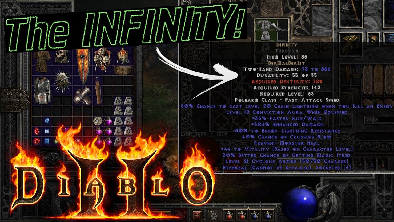 How To Attain THE INFINITY In Diablo 2 Resurrected D2R YouTube how-to-attain-the-infinity-in-diablo-2-resurrected-d2r-youtube