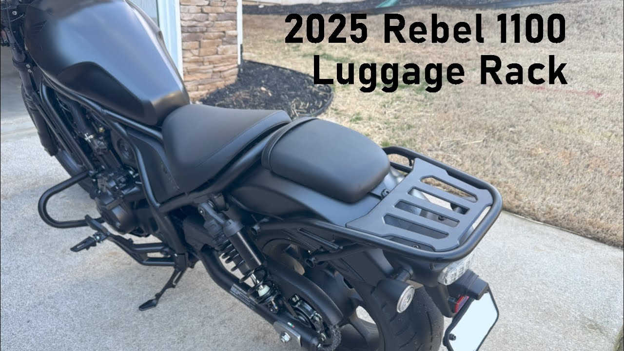 2025 Honda Rebel 1100 Rear Carrier/Luggage Rack - YouTube
