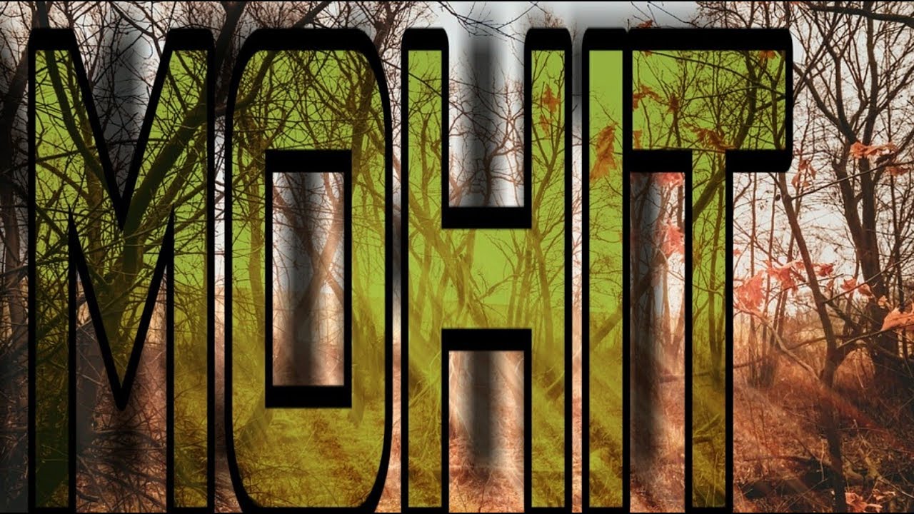 How to portrait Mohit name in PicsArt - YouTube