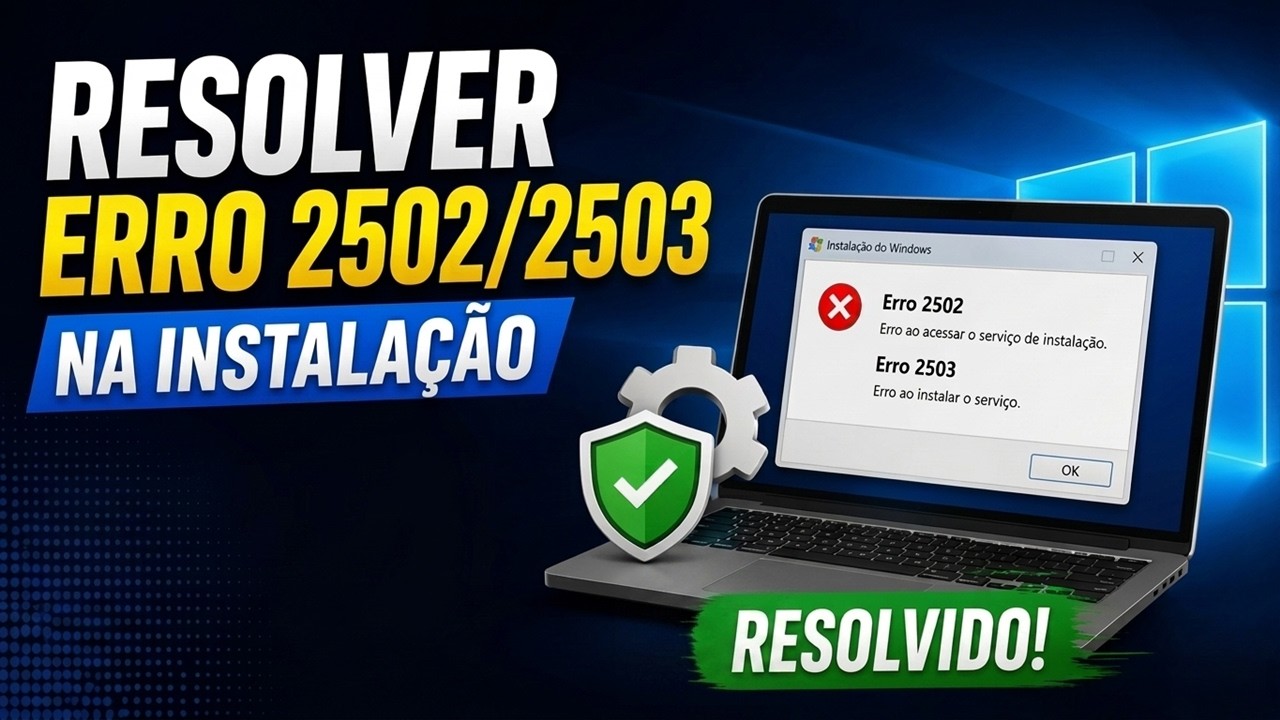 Corrigir Erros 2502/2503 Na Instalação de Programas No Windows - YouTube
