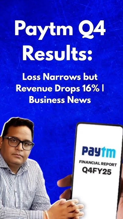 Paytm Q4 Results: Loss Narrows but Revenue Drops 16% | Business News#shorts - YouTube