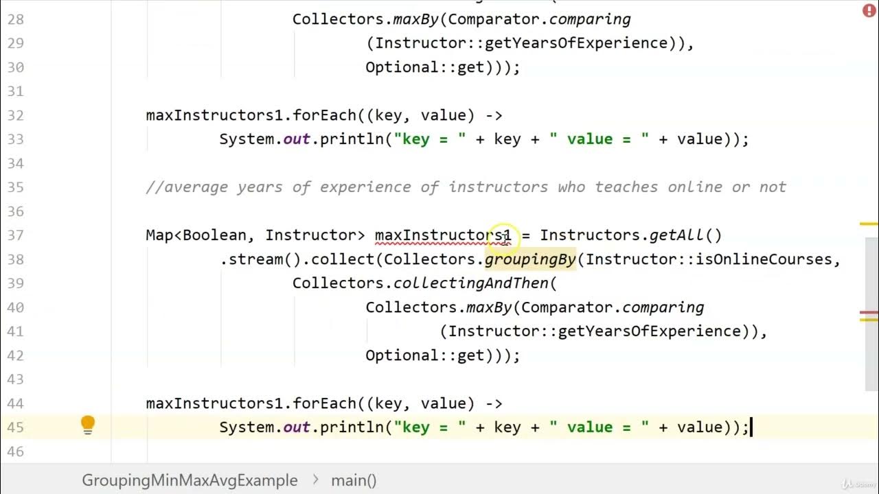 Advance JAVA Full Course - 72 Java8+ maxBy, minBy, collectingAndThen, summarizingInt - YouTube