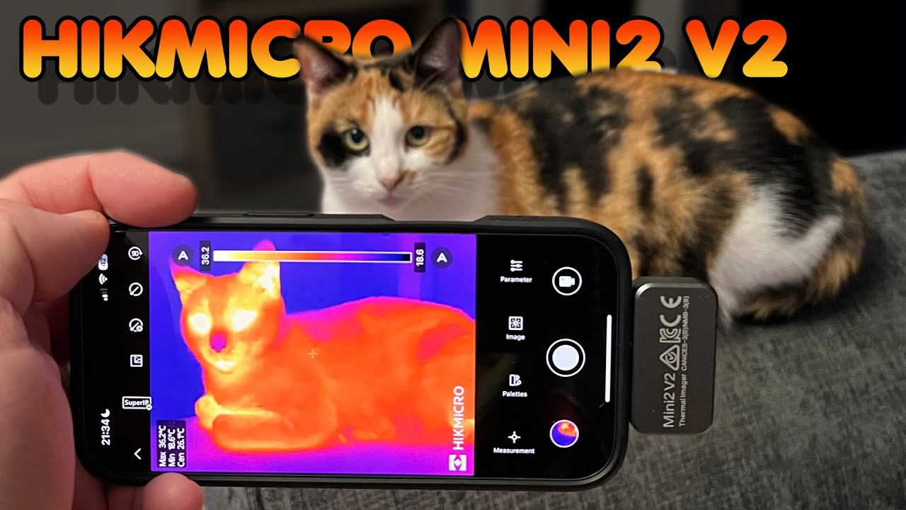 Tiny Thermal camera - iphone/android - Hikmicro Mini2 V2 - YouTube