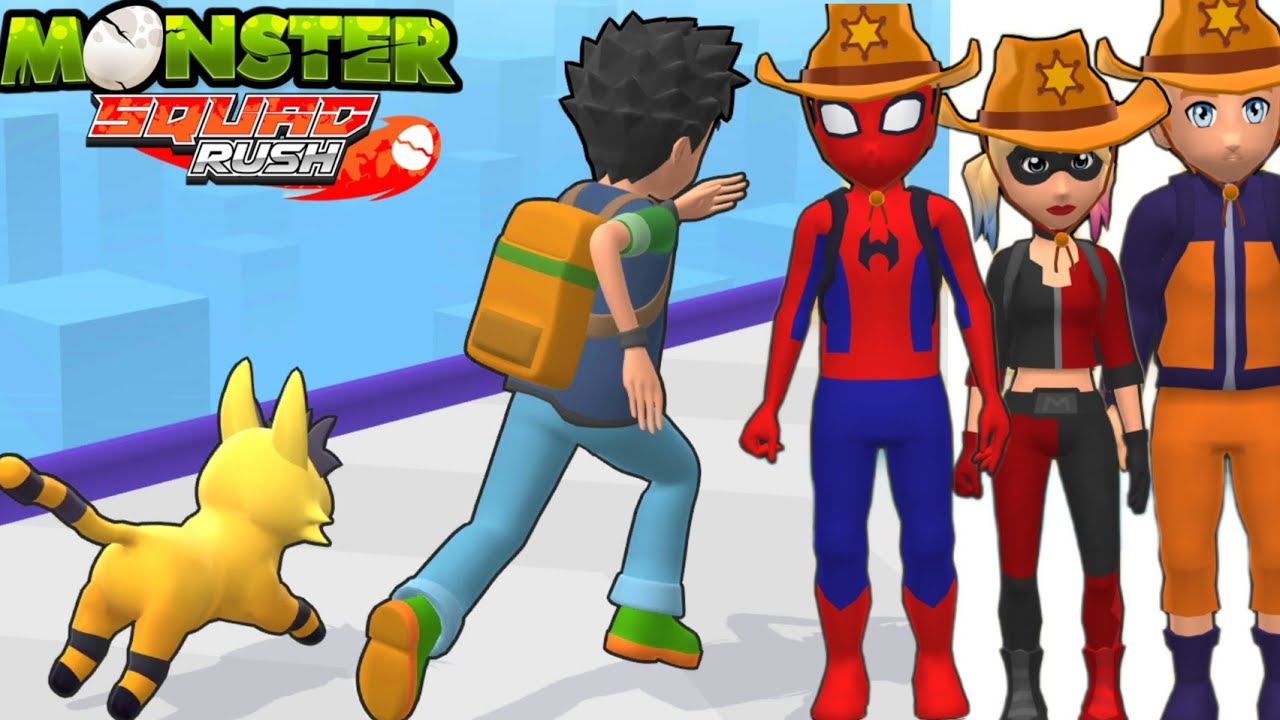 Monster Squad Rush - All Levels Gameplay Android, iOS - YouTube