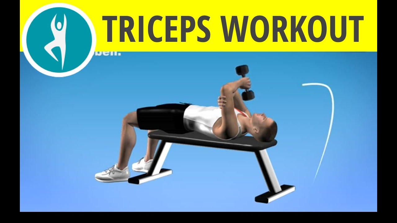 Upper Arms & Tricep Workout: Dumbbell Exercise for Larger Tricep ...