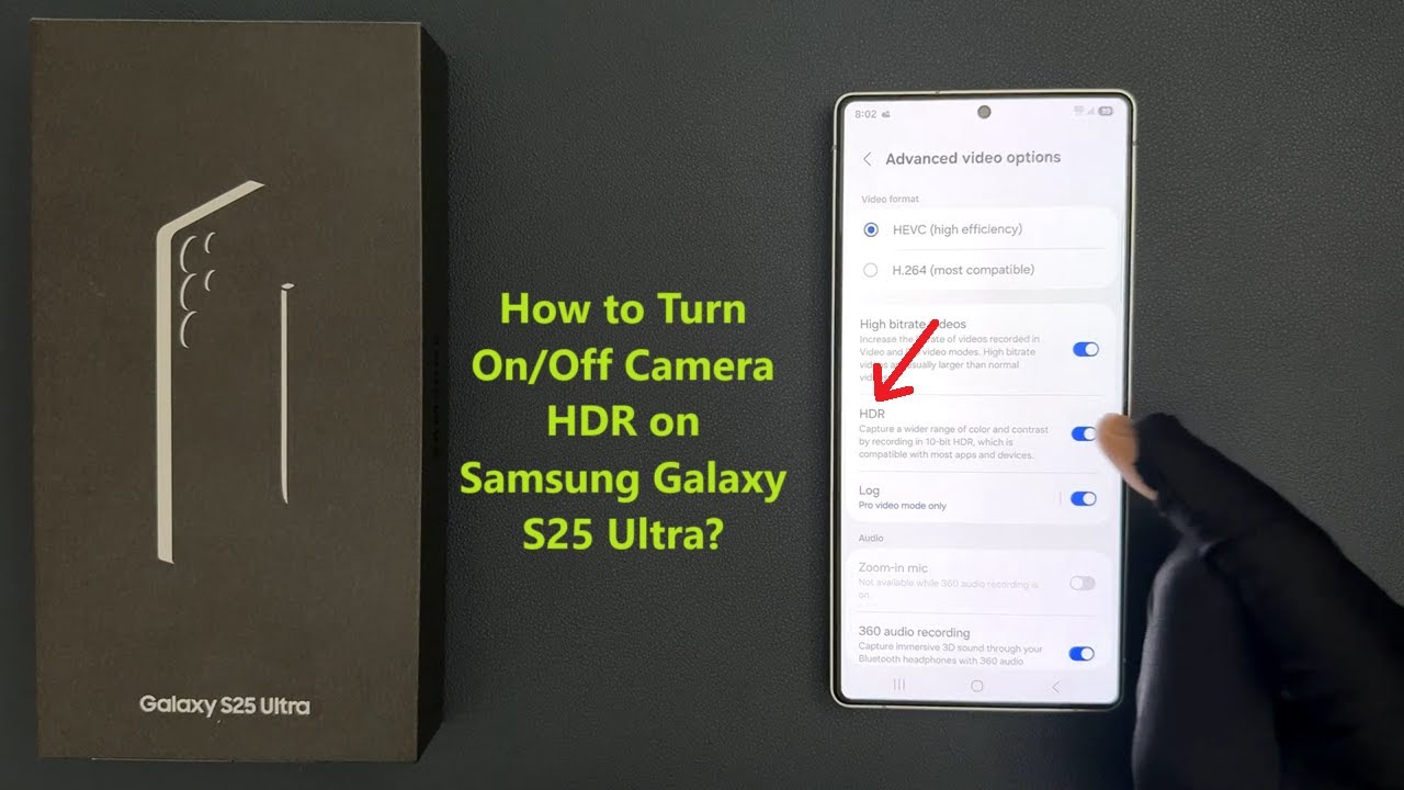 How to Turn On/Off Camera HDR on Samsung Galaxy S25 Ultra? - YouTube
