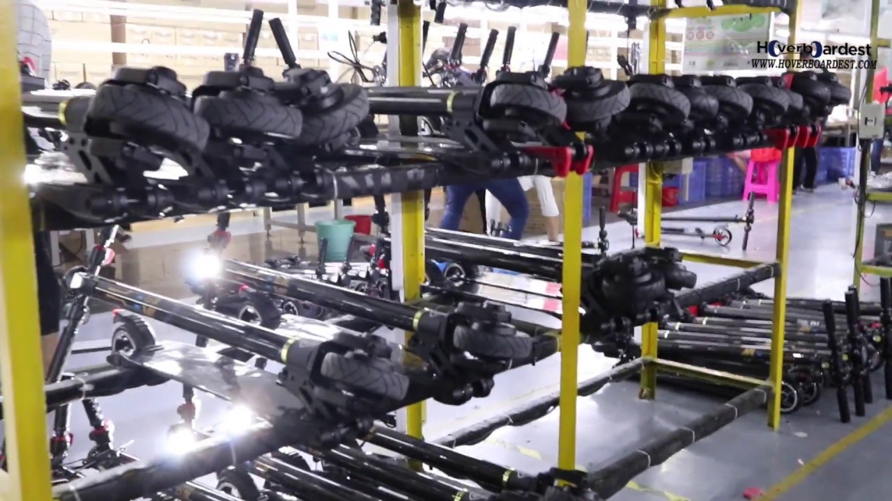 Electric Scooter Manufacturer Factory - YouTube