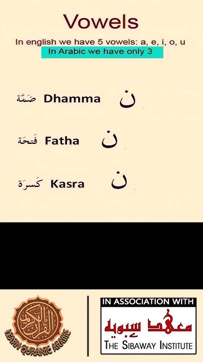 Learn Arabic | Short Vowels #learnarabic - YouTube