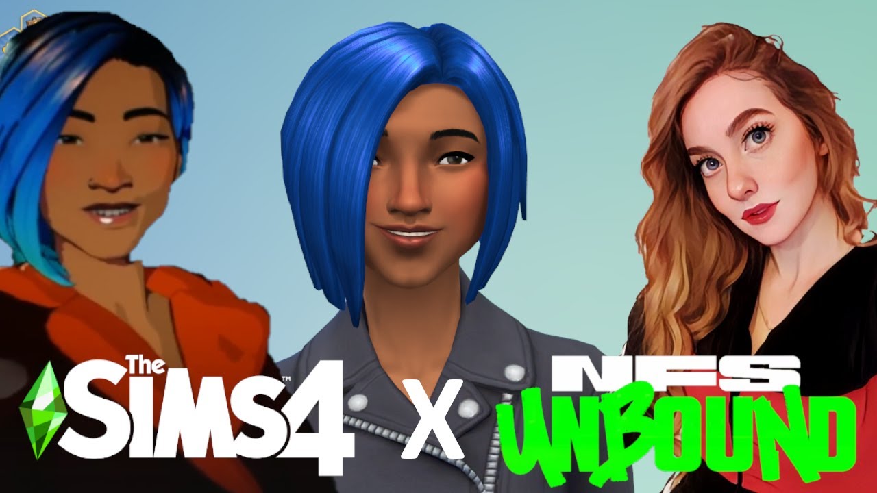 Creating Tess from 🚗 NFS UNBOUND 🚗 in The Sims 4 😎 (because she is my ...
