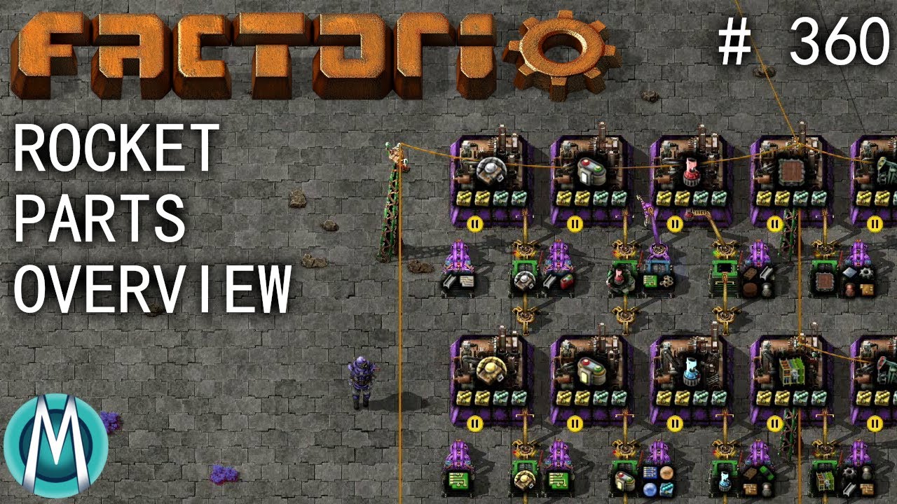 [Factorio] Angel/Bobs Ep 360: Rocket Parts Overview - YouTube