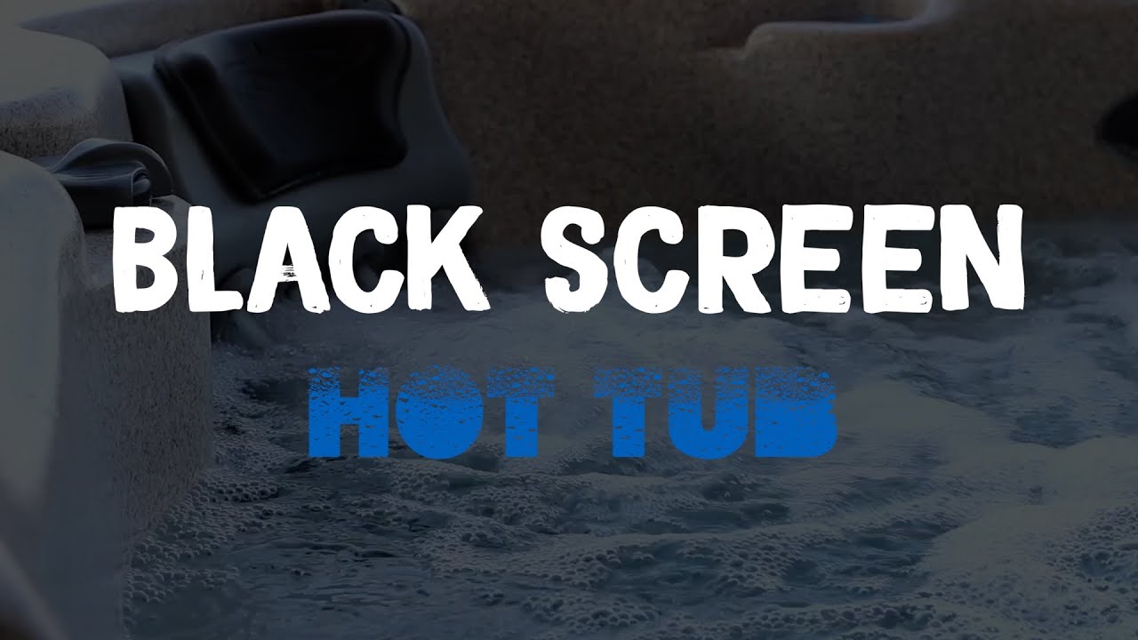 10 HOURS of HOT TUB JACUZZI Sounds with BLACK SCREEN for Sleep // Water ...