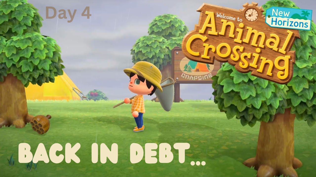 I got into 100k of debt on my new Animal Crossing Island|Yoshino day 4 ...