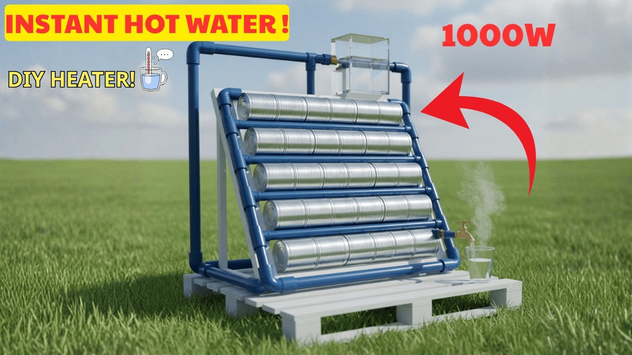FREE Hot Water FOREVER! This Simple DIY Heater Works All Year Round ...