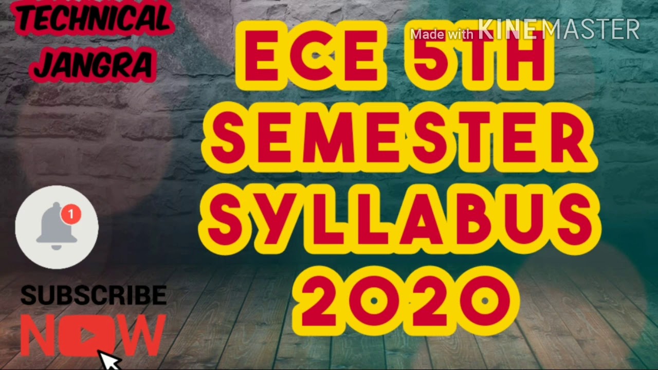 5th semester syllabus of electronics and communication engineering ...