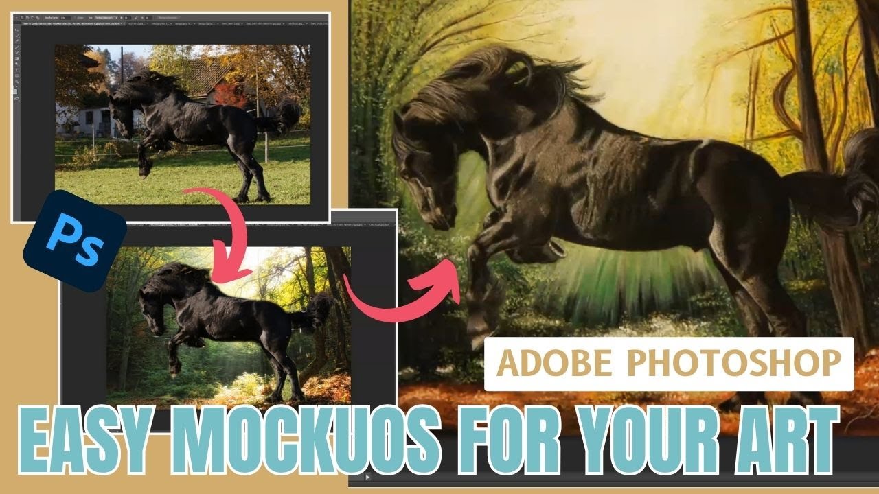 Quick & Easy Mockups for Your Animal Portraits -Try This Method! - YouTube