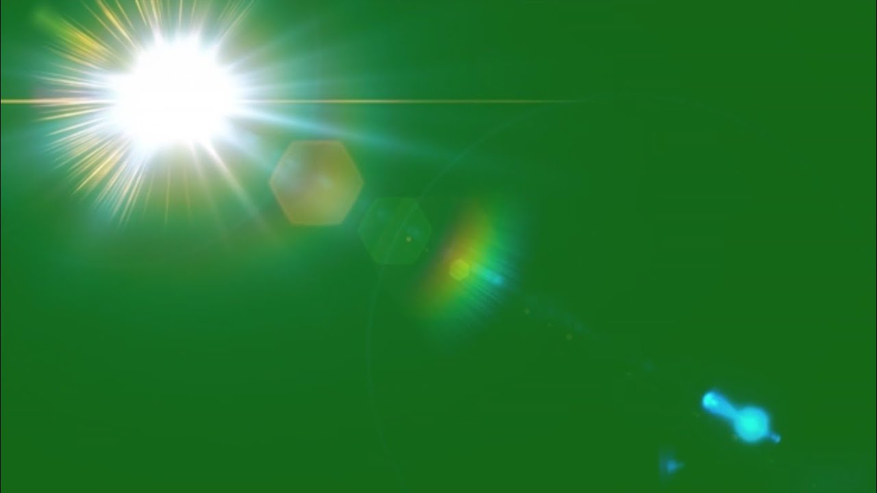 Green screen sun lighting effects | White light rays green screen - YouTube