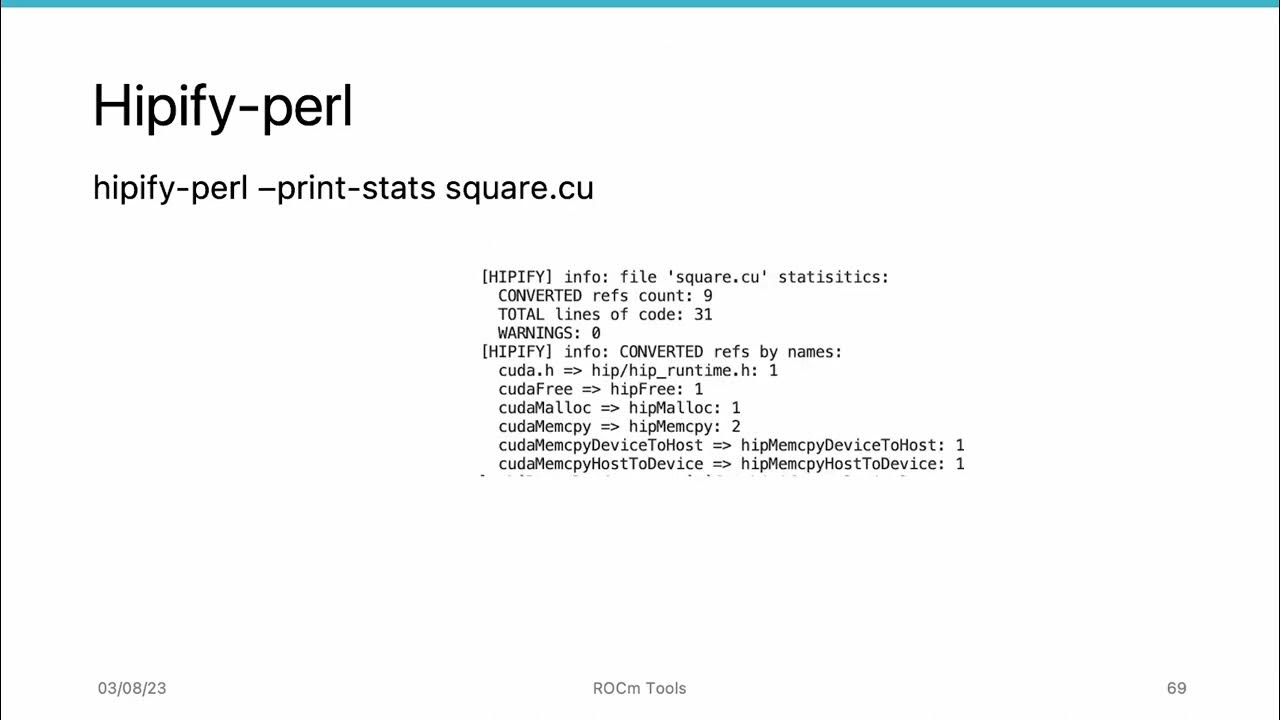 AMD HIP Tutorial, 6-6, HIPIFY - YouTube