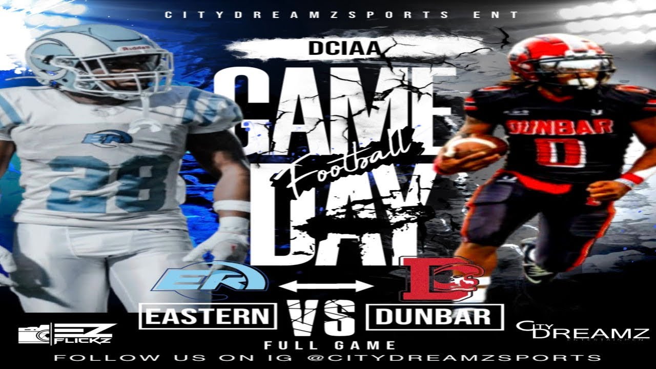 Eastern Ramblers Vs Dunbar CrimsonTide || Dciaa Football Full Game 11.9 ...