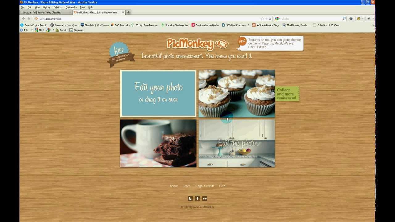 How to use the free online photos editing Picmonkey to quickly edit ...