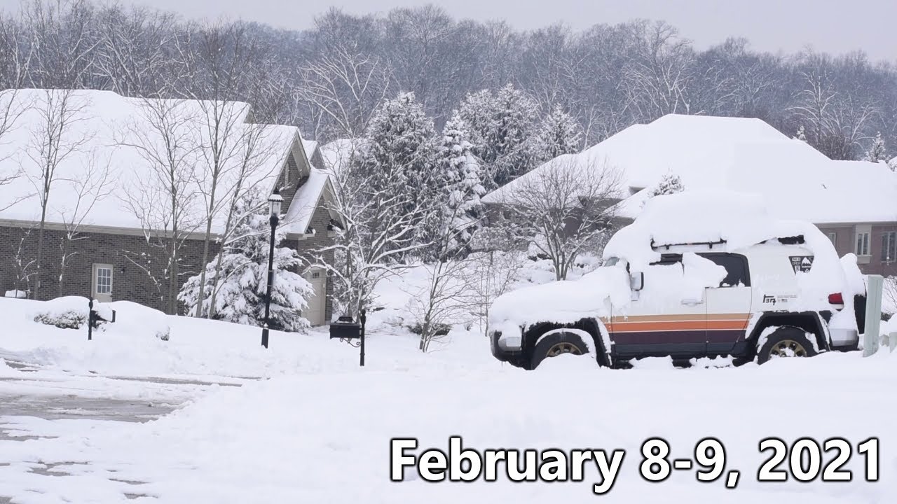 Intense Winter Storm near Cincinnati, OH (2-3"/hr rates, 7-10" total ...