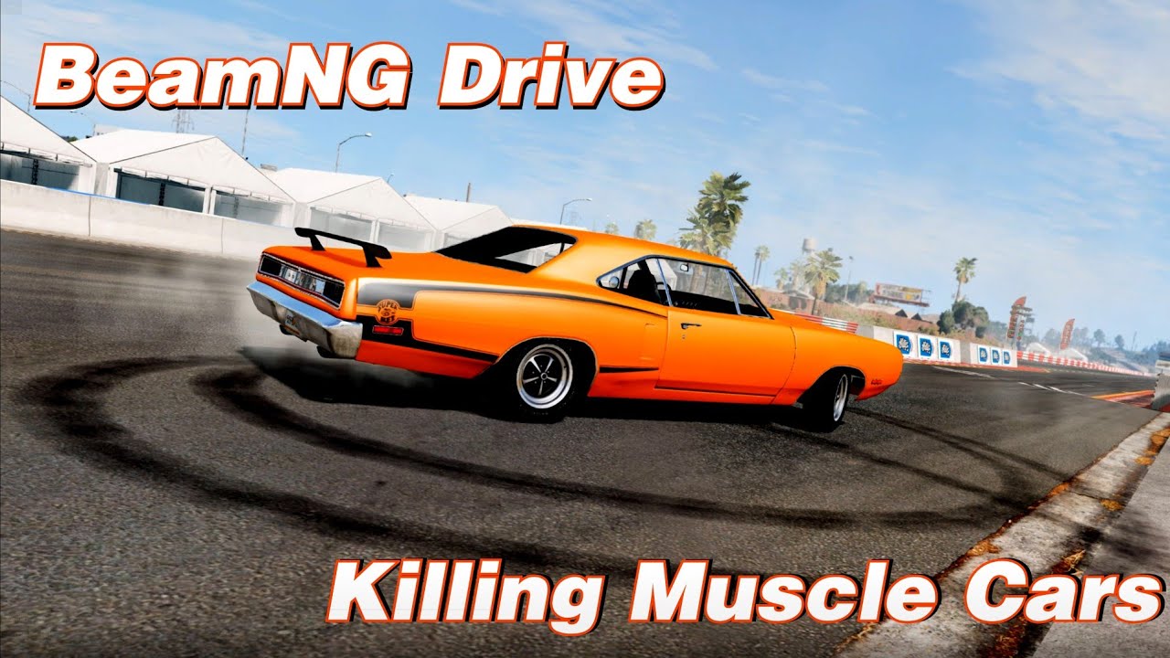 BeamNG Drive Killing Muscle Cars - YouTube
