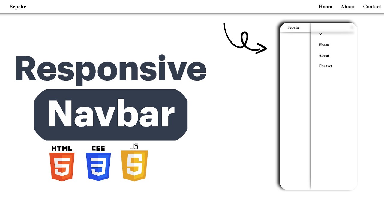 How to create a Responsive Navbar (for beginners) - YouTube